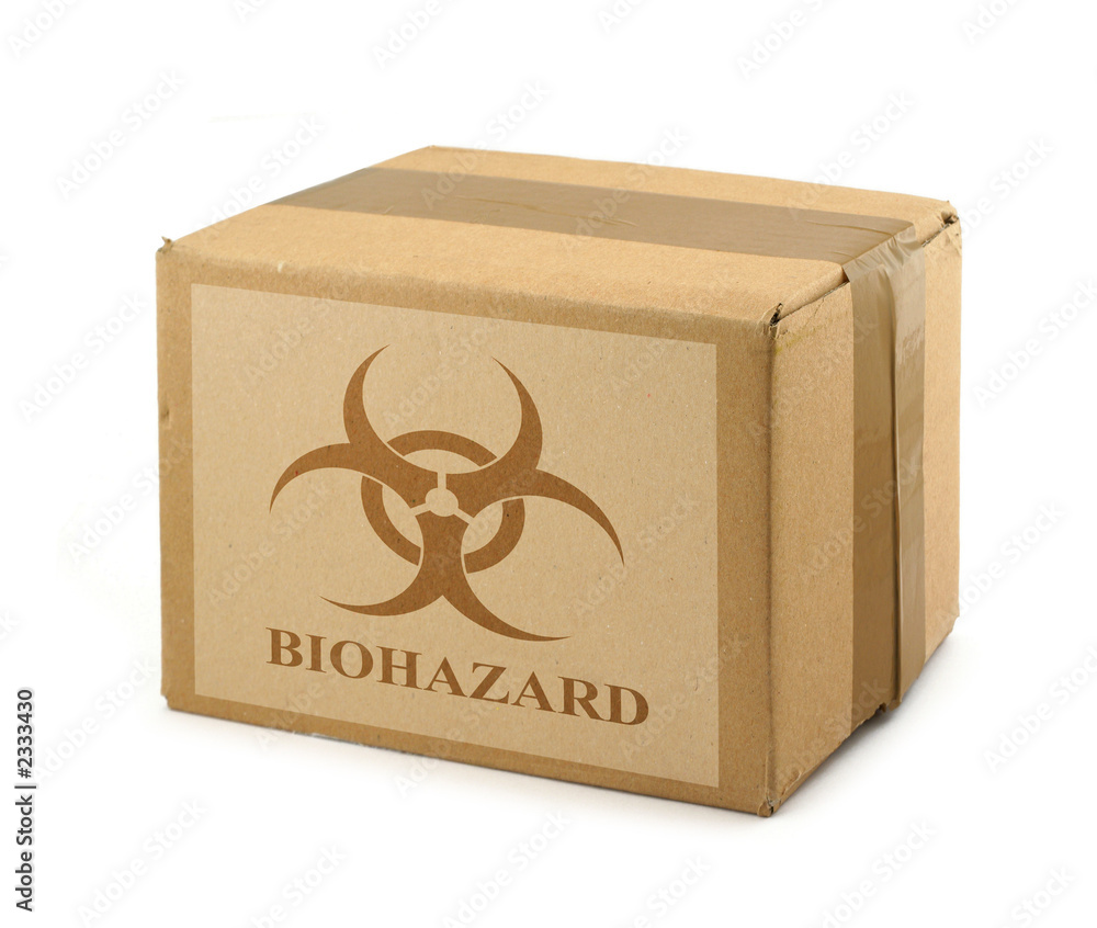 cardboard box with biohazard symbol #2 Stock Photo | Adobe Stock