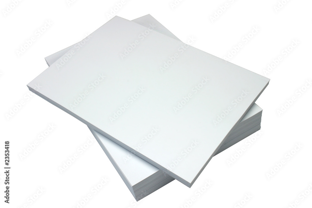 ream of blank paper Stock Photo | Adobe Stock