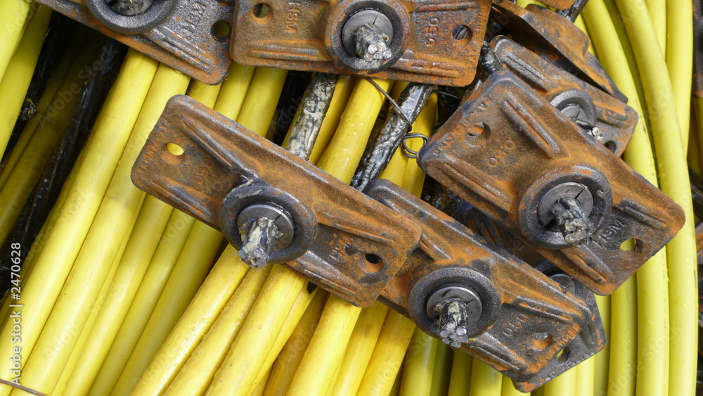 post tension cables Stock Photo | Adobe Stock
