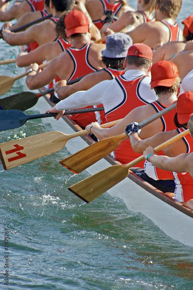 dragon boat crew Stock Photo | Adobe Stock