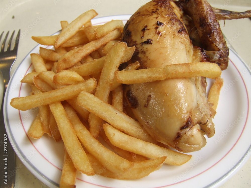 poulet frites Photos | Adobe Stock