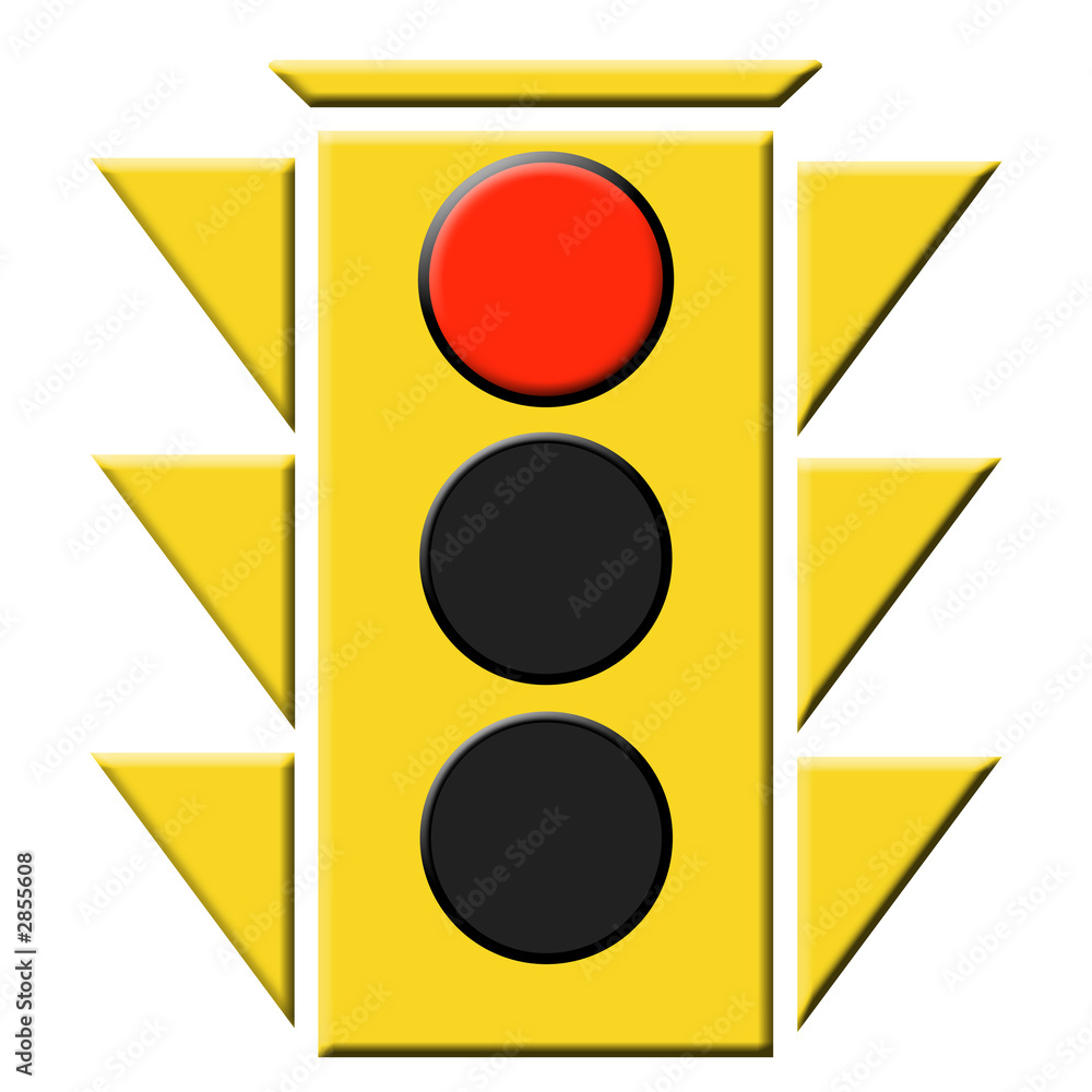 semaforo rosso Stock Illustration | Adobe Stock