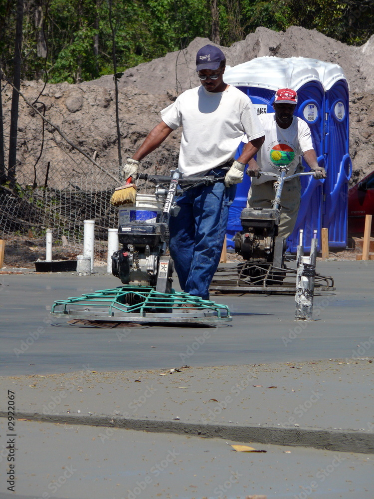 concrete finisher Stock Photo | Adobe Stock