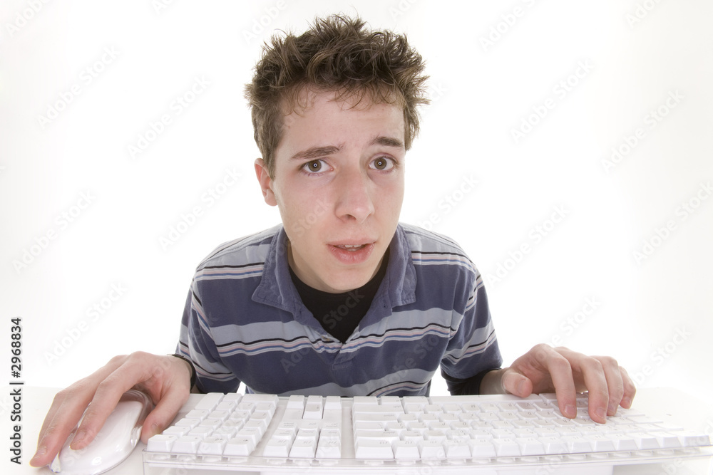 Confused Computer Kid