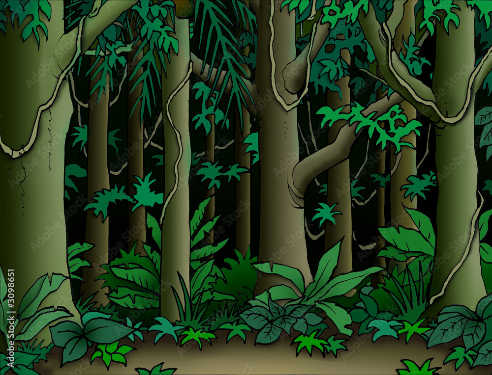 jungle background Stock Photo | Adobe Stock