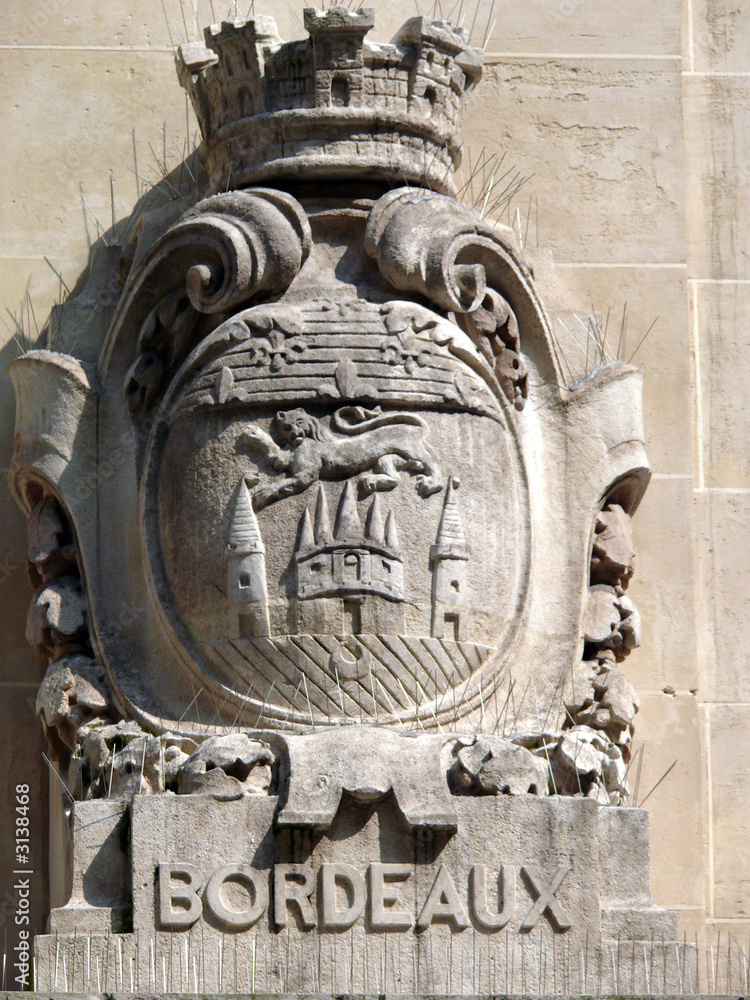 blason de bordeaux. Stock Photo | Adobe Stock