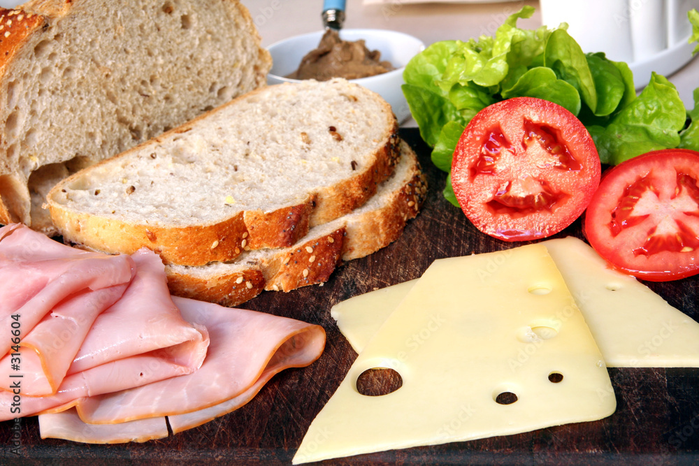 sandwich fixings Stock Photo | Adobe Stock