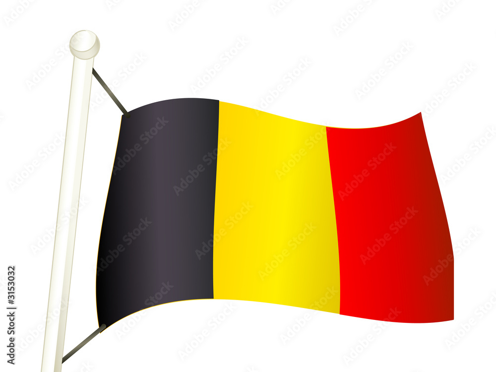 drapeau de la belgique Stock Photo | Adobe Stock