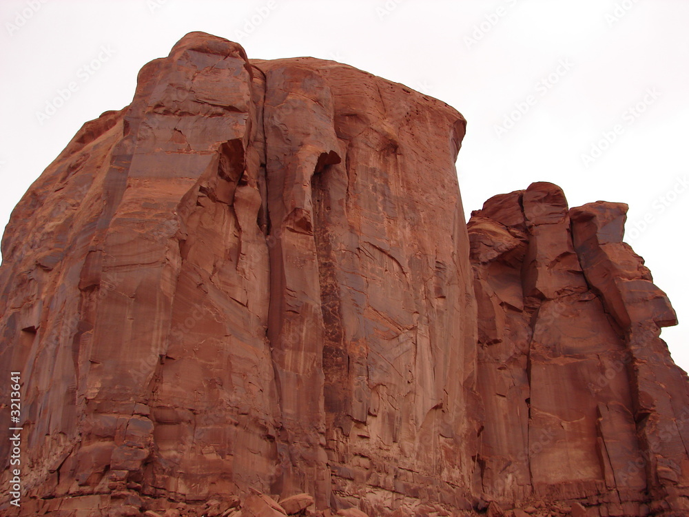 red rock cliff face in monument valley Stock Photo | Adobe Stock