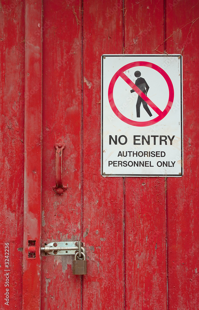 no entry door Stock Photo | Adobe Stock