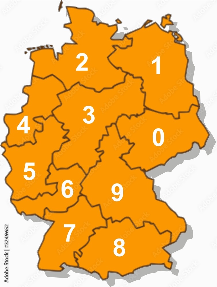 postleitzahlen deutschland Stock Photo | Adobe Stock