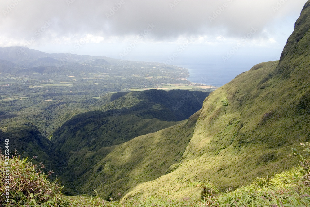 paysage martiniquais Stock Photo | Adobe Stock