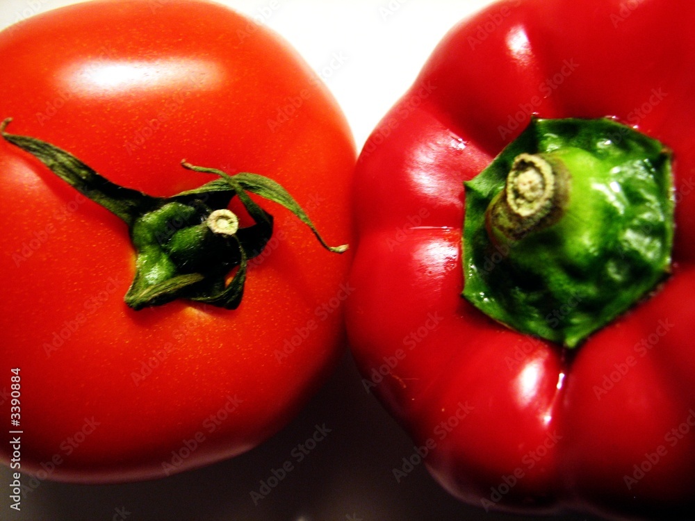 red pepper and tomato Stock Photo | Adobe Stock