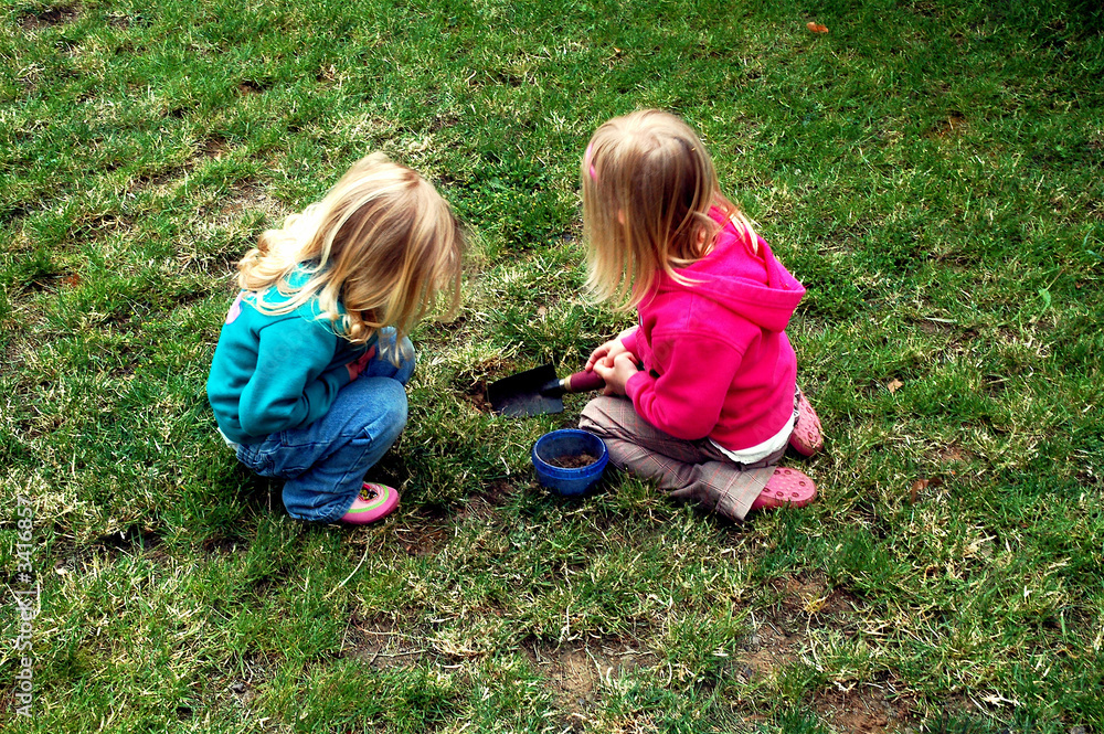little girls playing Stock Photo | Adobe Stock