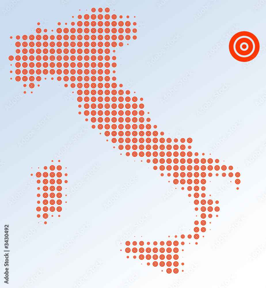italia mappa - italy map 02 Stock Photo | Adobe Stock