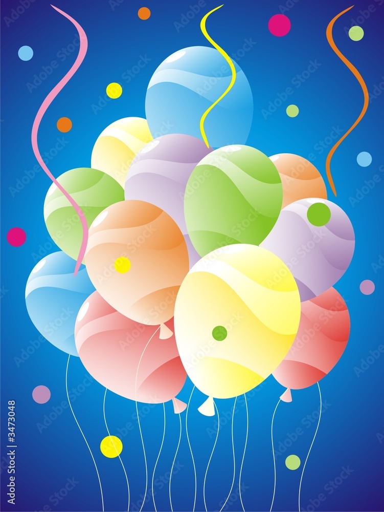 fiesta de globos Stock Photo | Adobe Stock