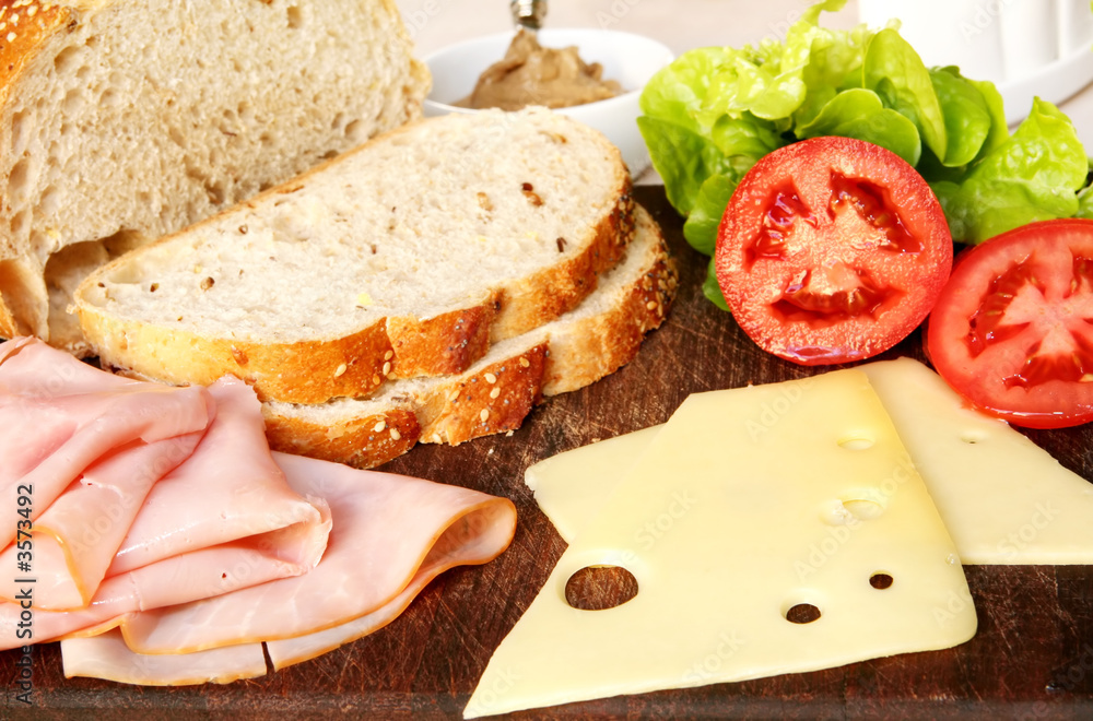 Making a sandwich Stock Photo | Adobe Stock