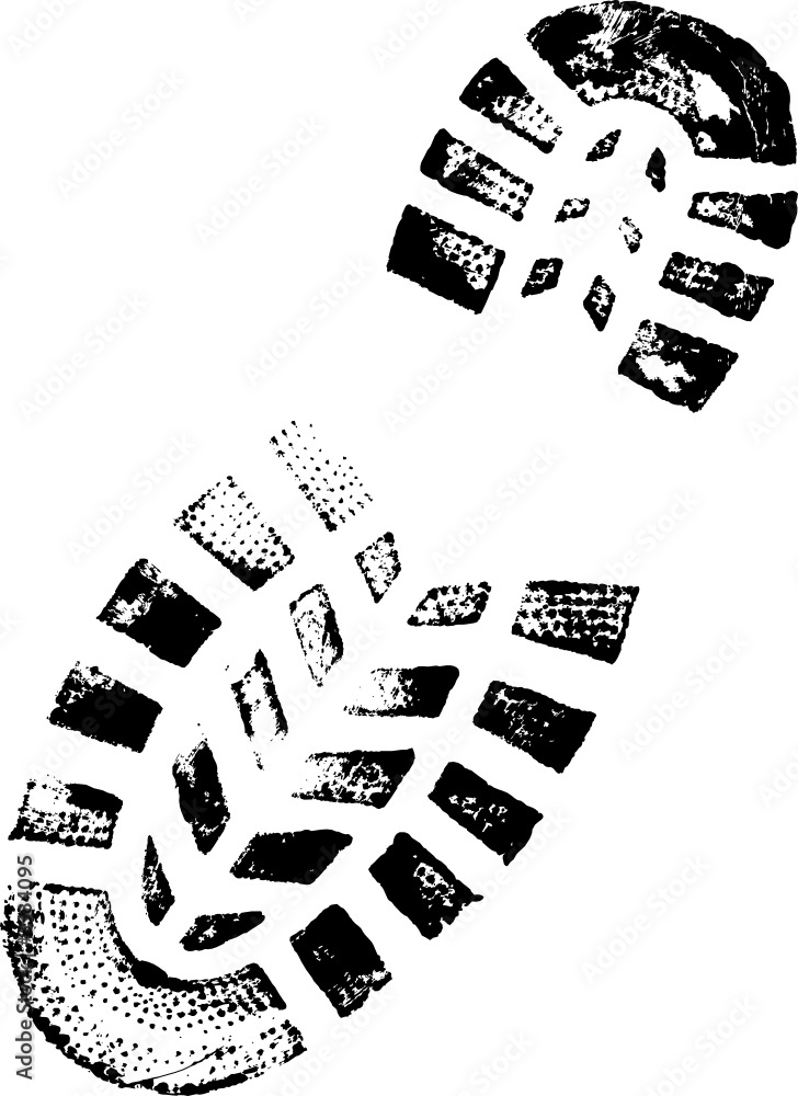 Vector BootPrint Stock Vector | Adobe Stock