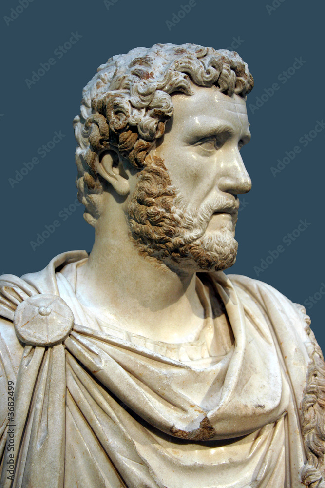 Bust of Roman Emperor - Antonius Pius Stock Photo | Adobe Stock