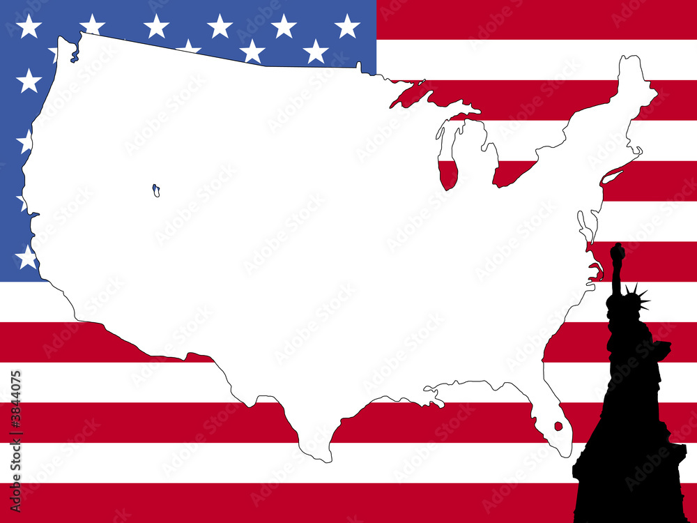 map of USA background Stock Illustration | Adobe Stock