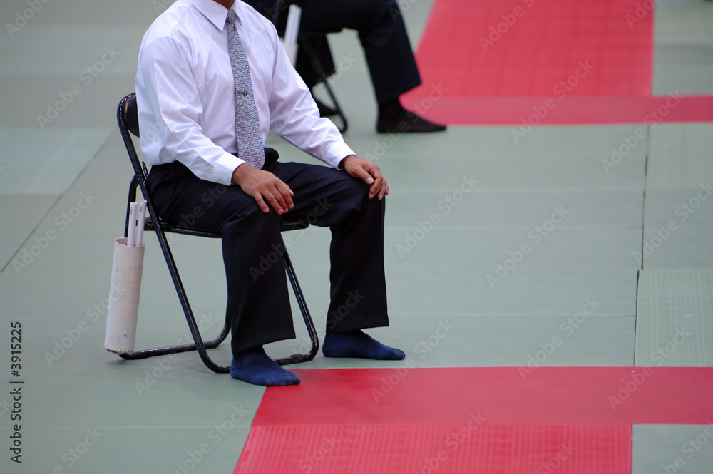 Karate referee Stock Photo | Adobe Stock