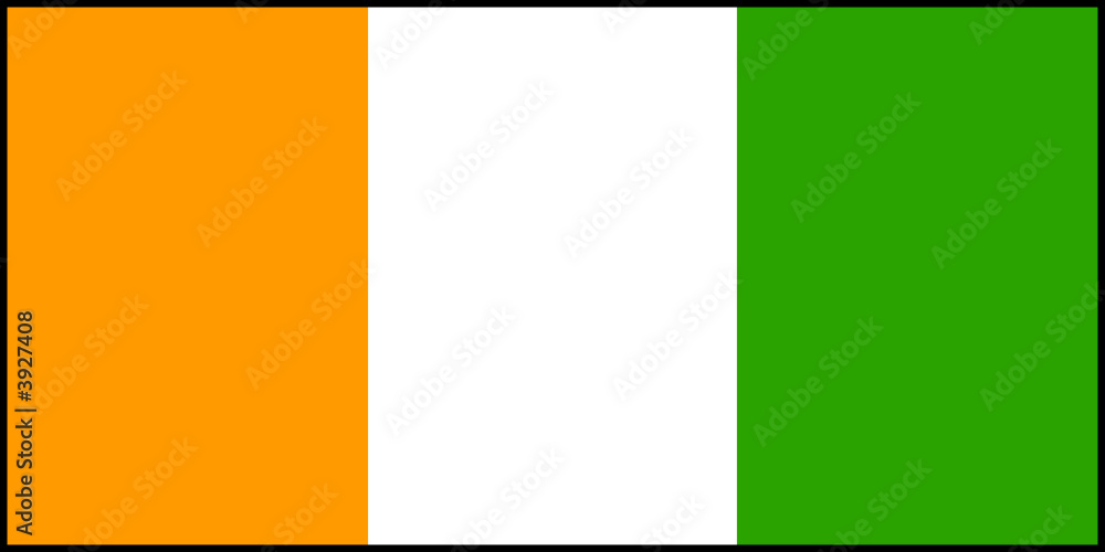 Drapeau de la Côte d'ivoire Stock Vector | Adobe Stock