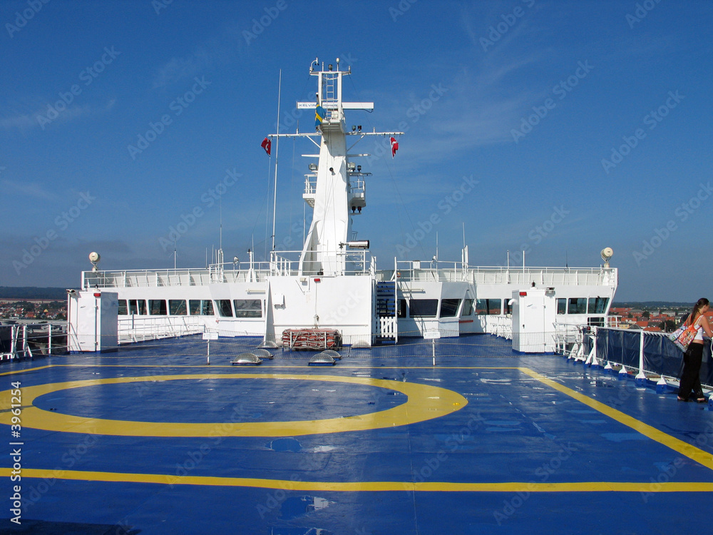 Helipad on a ship Stock Photo | Adobe Stock