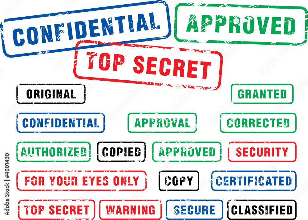 Vector security rubber stamps Stock Vector | Adobe Stock