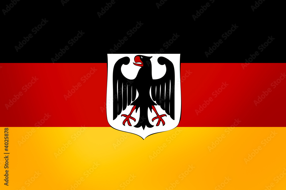Deutschlandfahne Mit Adler