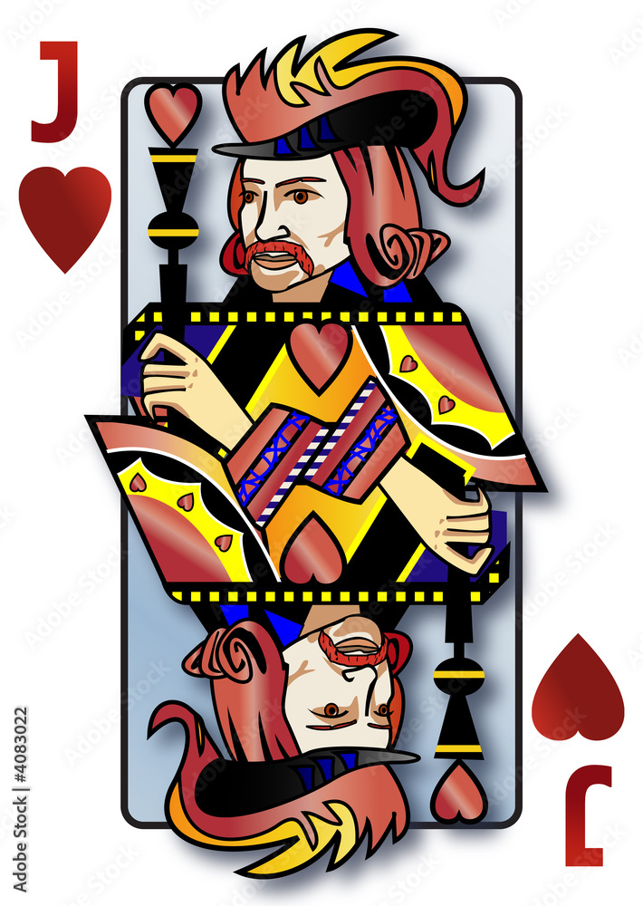 valet de coeur Stock Illustration | Adobe Stock