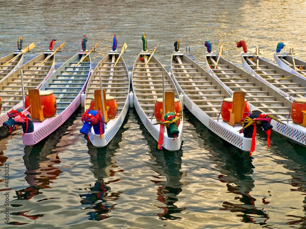 Dragon boats Stock Photo | Adobe Stock