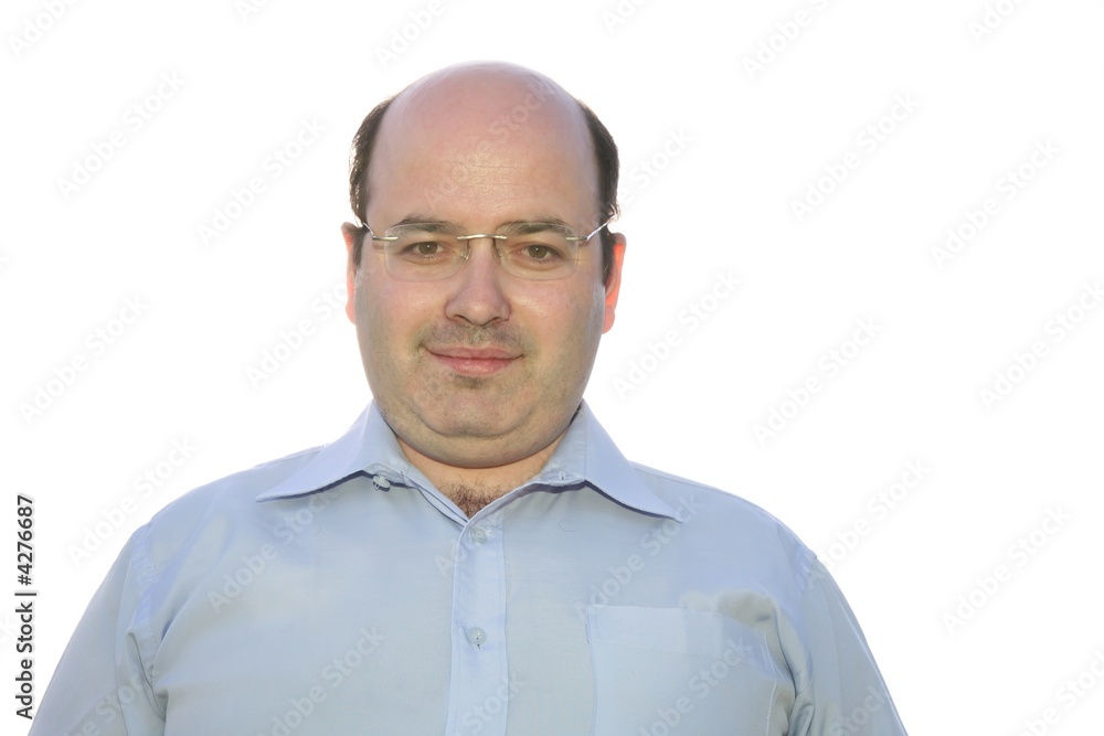 fat man ID photo Stock Photo | Adobe Stock