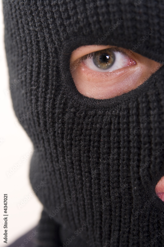 evil criminal wearing military mask Stock Photo | Adobe Stock