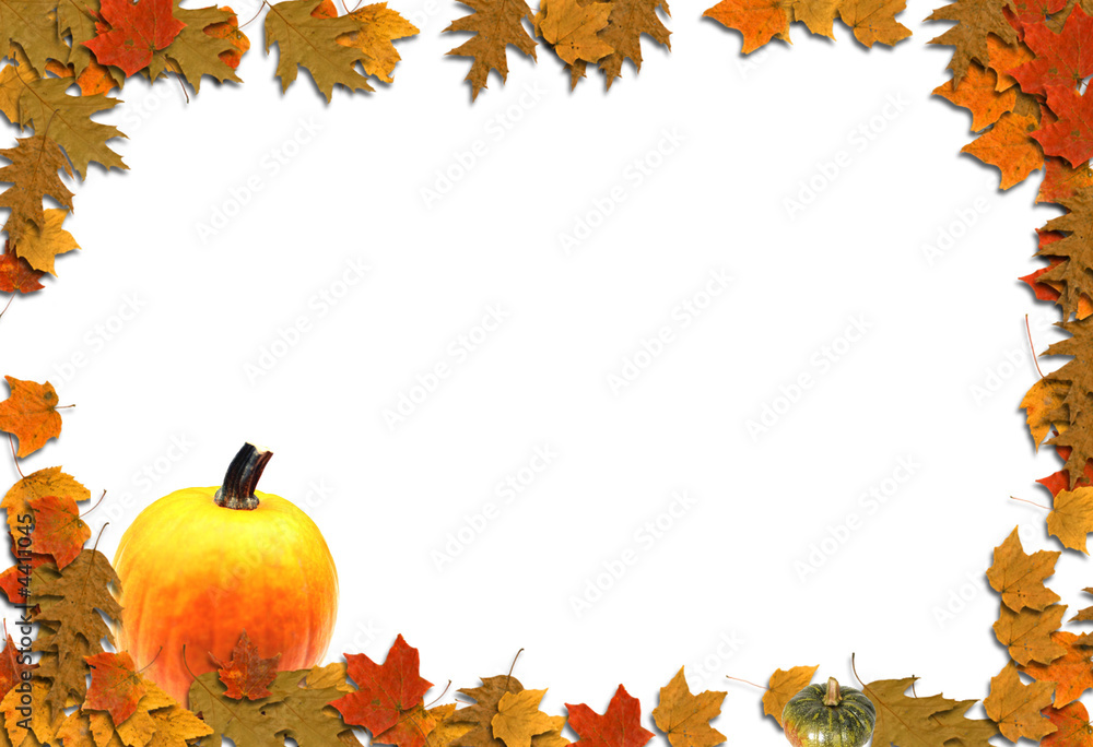 Thanksgiving border Stock Photo | Adobe Stock