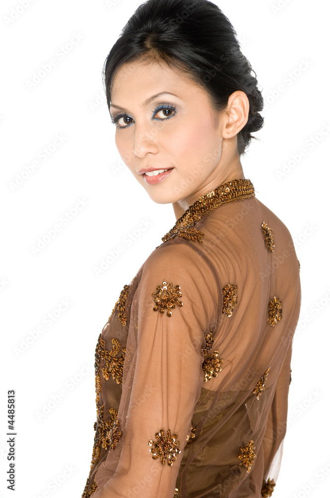 Beautiful asian women in traditional dress Stock Photo | Adobe Stock