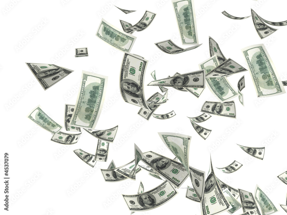 Money rain Stock Photo | Adobe Stock