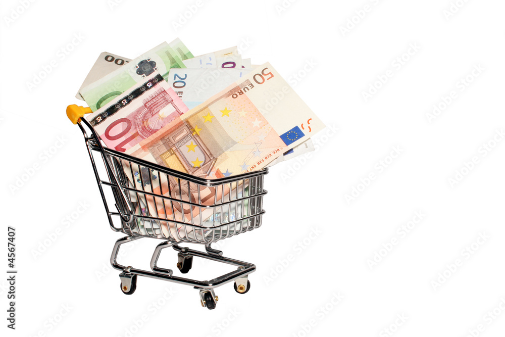 caddie plein de billets Photos | Adobe Stock