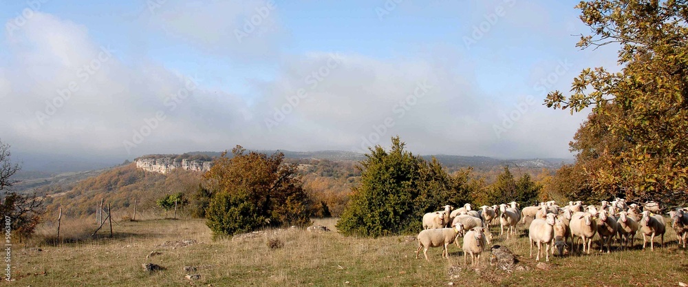panoramique larzac Stock Photo | Adobe Stock
