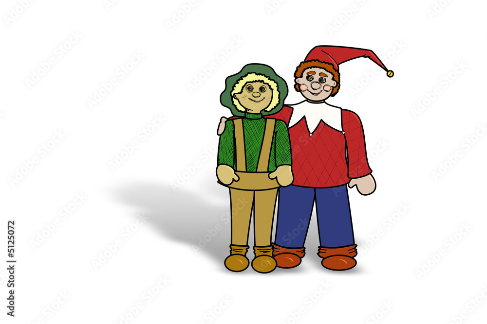 Kasper und Sepp Stock-Illustration | Adobe Stock