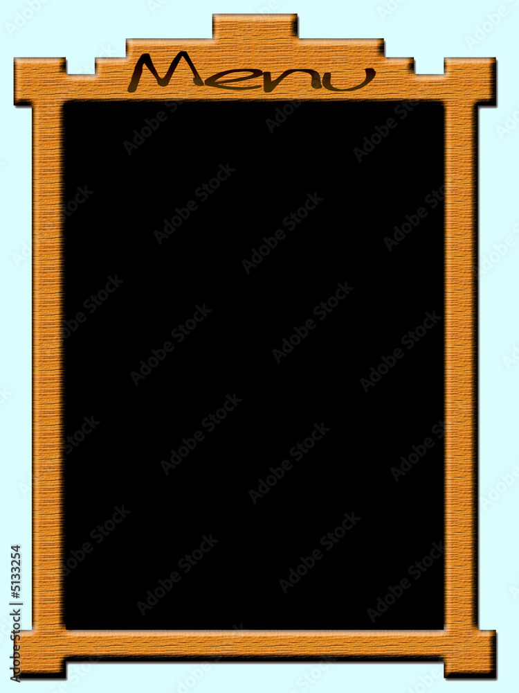 cadre menu restaurant Illustration Stock | Adobe Stock