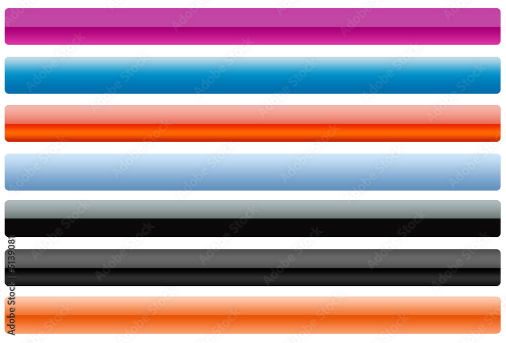 web 2.0 style nav bars Stock Illustration | Adobe Stock