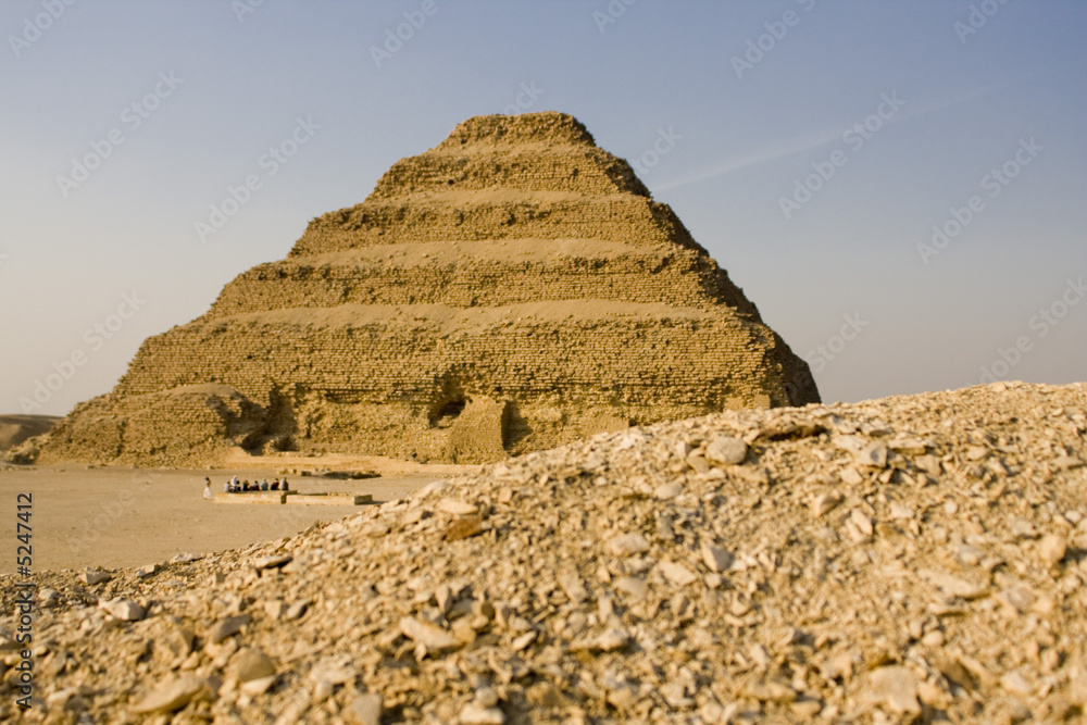 Piramide a gradoni di saqqara Stock Photo | Adobe Stock