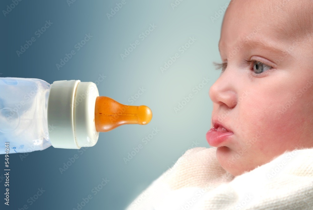 biberon e neonato Stock Photo | Adobe Stock