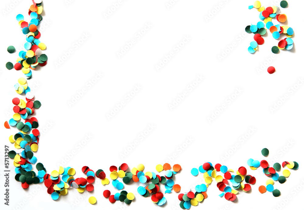 Confetti Clipart Border