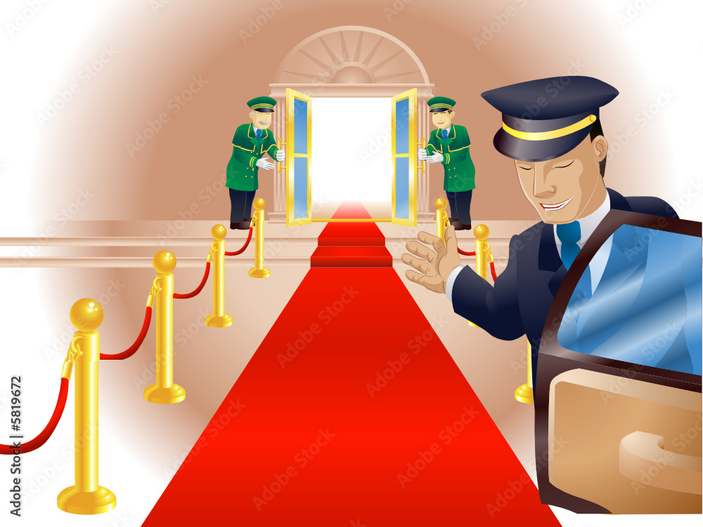 VIP Red Carpet Treatment Stock Vector | Adobe Stock