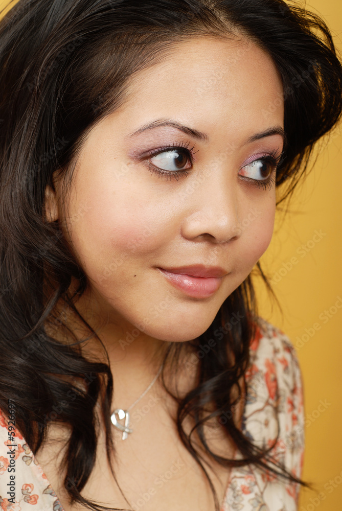 Beautiful Asian American young woman Stock Photo | Adobe Stock