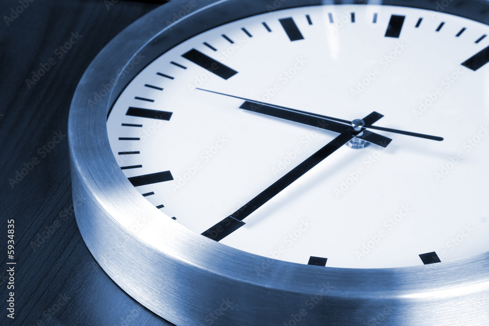 Clock showing 8:30 PM Stock Photo | Adobe Stock