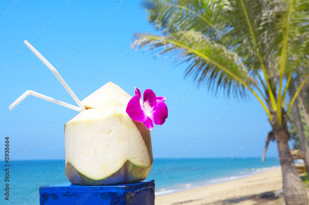 coconut drink Stock Photo | Adobe Stock