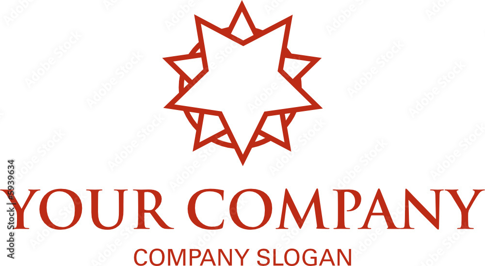 logo mit Stern und Kreis Stock Vector | Adobe Stock