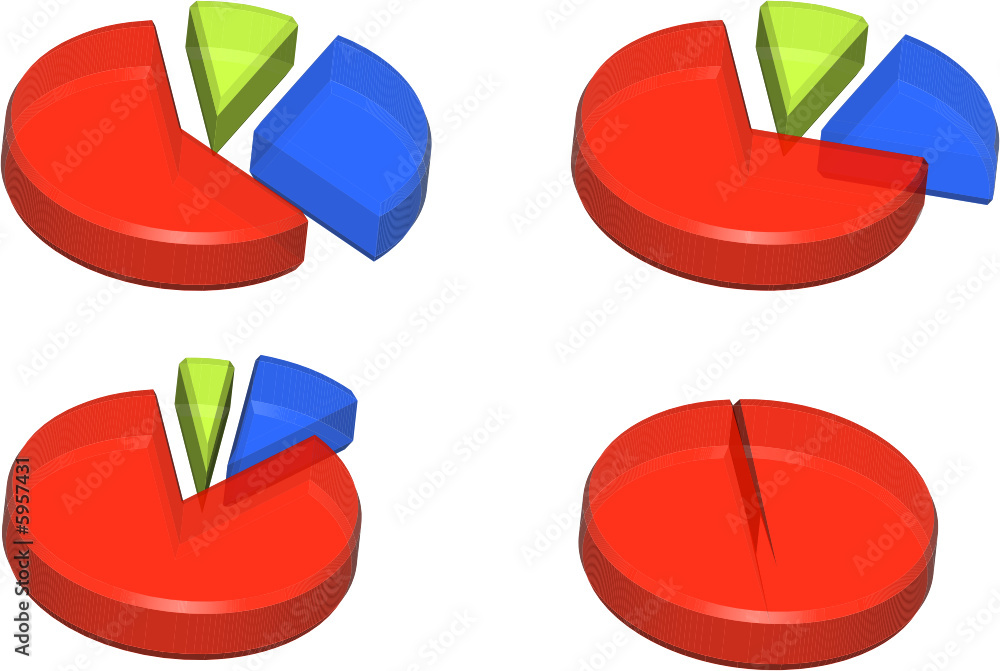 Vecteur Stock Graphique en camembert | Adobe Stock